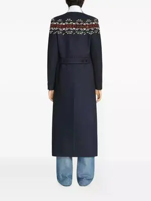 Dries Van Noten Embroidered Wool Coat
