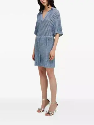 FERRAGAMO Short Skirt With Open Weave Knit