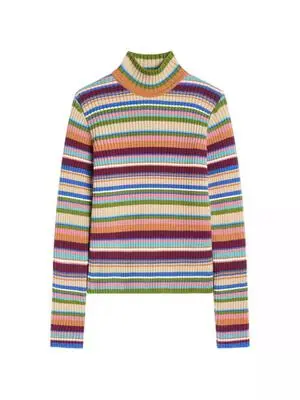 Dries Van Noten Ribbed Wool Sweater - Pink