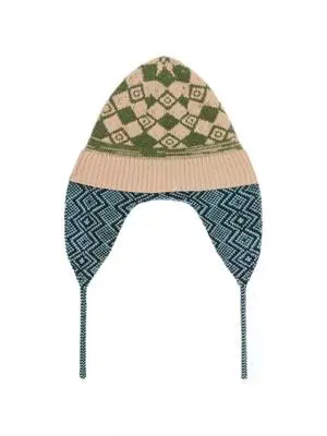 Dries Van Noten Jacquard Wool Beanie - Neutrals