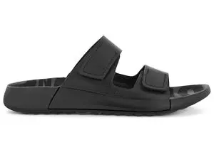 Ecco Cozmo Leather Twostrap Sandal - Black