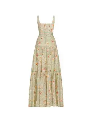 Agua Bendita Seashell Print Maxi Dress