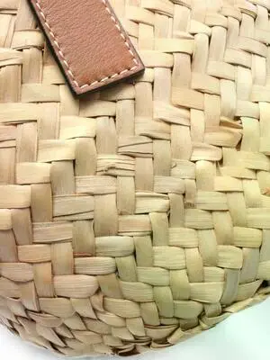 Loewe Smiley World Raffia Basket Bag