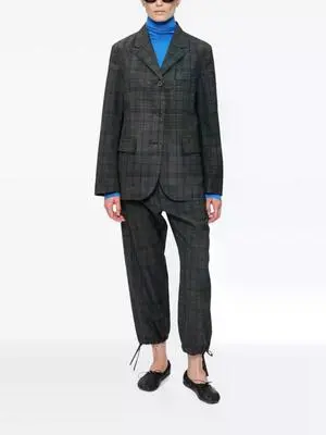 6397 Relaxed Sporting Check-pattern Blazer