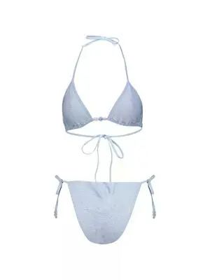 Hunza G Gina Beaded Crinkle Bikini