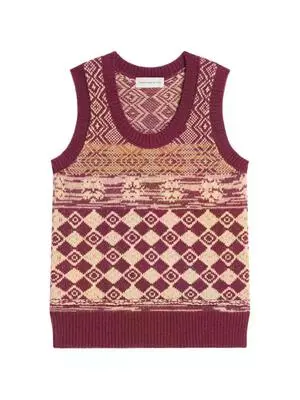 Dries Van Noten Jacquard Wool Sweater - Purple