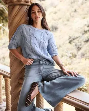 Splendid Rhiannon Sweater - Blue Mist