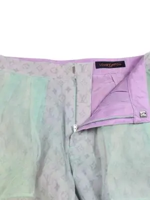 LOUIS VUITTON Monogram Layered Mesh Shorts