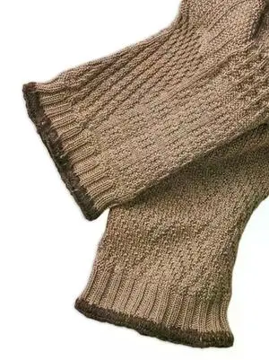 YAHAE Mixed-knit Scarf