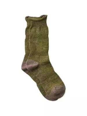 YAHAE Ploot Chunky-knit Socks - Green