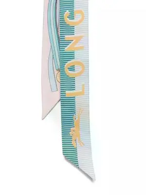 Longchamp Logo-lettering Printed Scarf