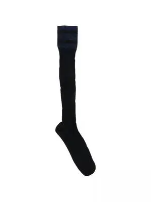 Dsquared2 Ribbed Lurex-detail Socks - Black
