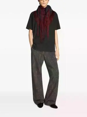 Dries Van Noten Embroidered Silk Scarf