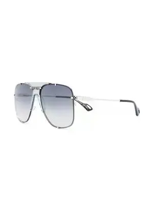 Gucci Gg0739 Pilot-frame Sunglasses - Blue