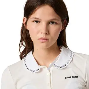 Miu Miu Ribbed Knit Top