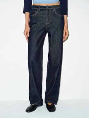 REFORMATION Miles Stretch Mid Rise Straight Leg Jeans