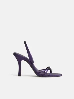REFORMATION Nash Heeled Sandal - Purple