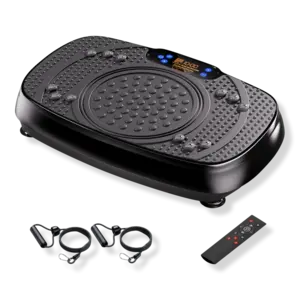 TISSCARE Vibration Plate Exercise Machine For Lymphatic Drainage - Black