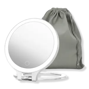 FASCINATE Rechargeable Lighted Makeup Mirror With Travel Bag - One-color