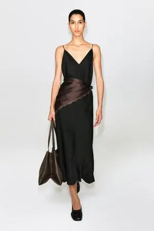 Cos Lace-trimmed Satin Headscarf