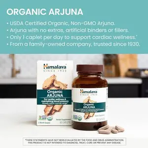 HIMALAYA WELLNESS Organic Arjuna 60 Caplets