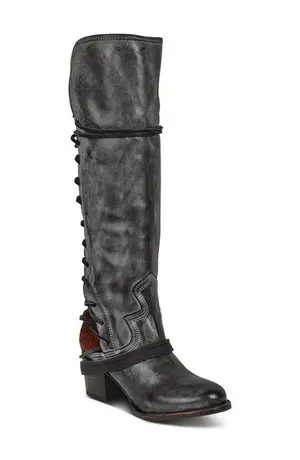FREEBIRD Coal Tall Lace-up Boots - Black