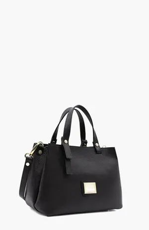 CAVALINHO Muse 490 Pebbled Leather Handbag - Black