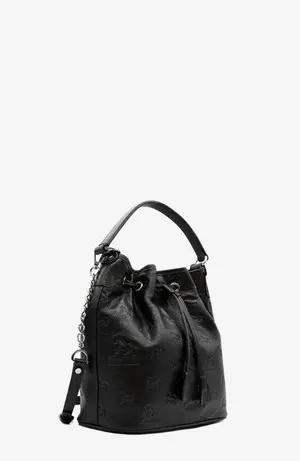 CAVALINHO Cavalo Lusitano 281 Embossed Leather Bucket Bag