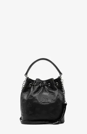 CAVALINHO Cavalo Lusitano 281 Embossed Leather Bucket Bag