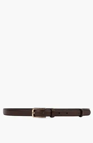 CAVALINHO Classic Thin Leather Belt - Brown