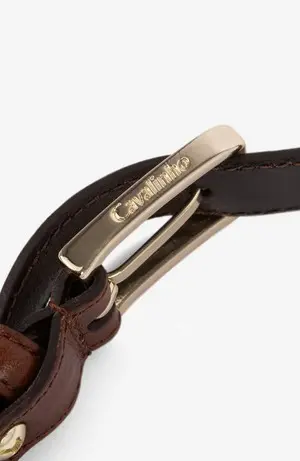 CAVALINHO Classic Thin Leather Belt - Camel Brown