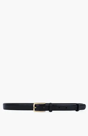 CAVALINHO Classic Thin Leather Belt - Navy