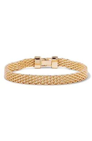 BROOK & YORK Layton Mesh Chain Anklet - Gold