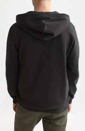Scotch & Soda Logo Badge Full Zip Hoodie - Meteorite