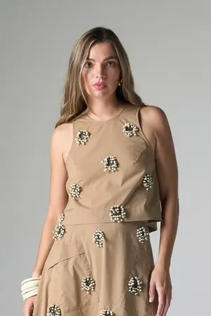 JBQ Philo Top - Tan