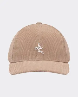 LE PERE Corduroy Baseball Cap - Brown