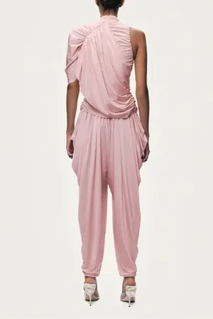 NOCTURNE Draped Elastic Waist Harem Trousers