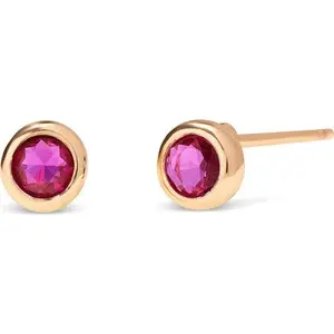BROOK & YORK Eliza August Birthstone Stud Earrings - Gold/july