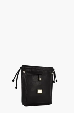 CAVALINHO Muse 563 Pebbled Leather Small Crossbody Bag - Black