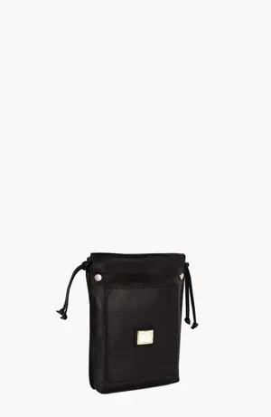 CAVALINHO Muse 561 Pebbled Leather Small Crossbody Bag - Black