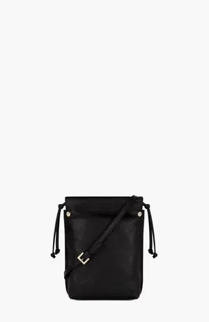 CAVALINHO Muse 561 Pebbled Leather Small Crossbody Bag - Black
