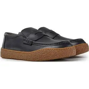 Camper Peu Terreno Suede Penny Loafers - Black