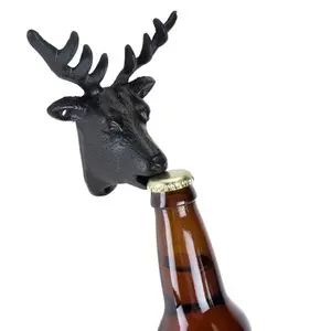 FOSTER & RYE Cast Iron Wall Mounted Deer Bottle Opener
