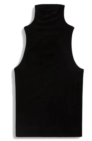 Ag Faey Mock Neck Ribbed Tank