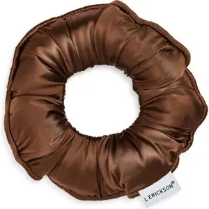 L. Erickson Oversized Scrunchie - Brown