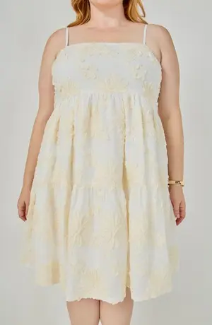 Endless Rose Floral Embroidered Minidress