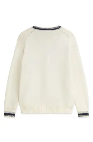 Scotch & Soda Intarsia Cotton Blend Cardigan