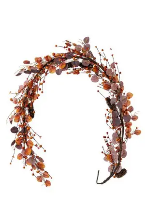 GLITZHOME 72"l Fall Eucalyptus Berry Garland
