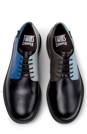 Camper Dean Twins Plain Toe Derby - Medium Blue