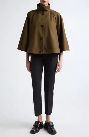 Max Mara Macino Stretch Wool Trousers - Black